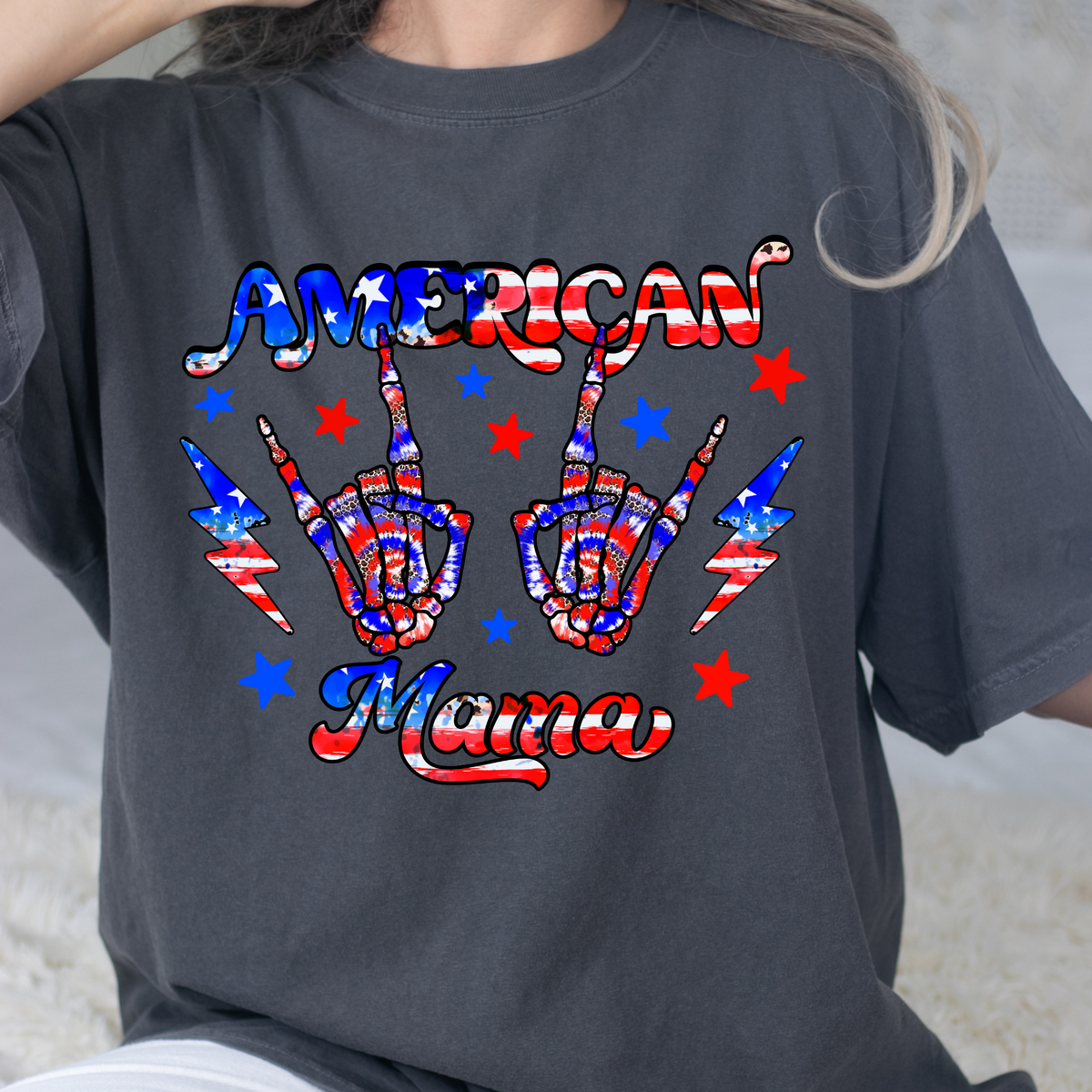 Patriotic Skeleton Hands DTF Print – Crawford Country Store