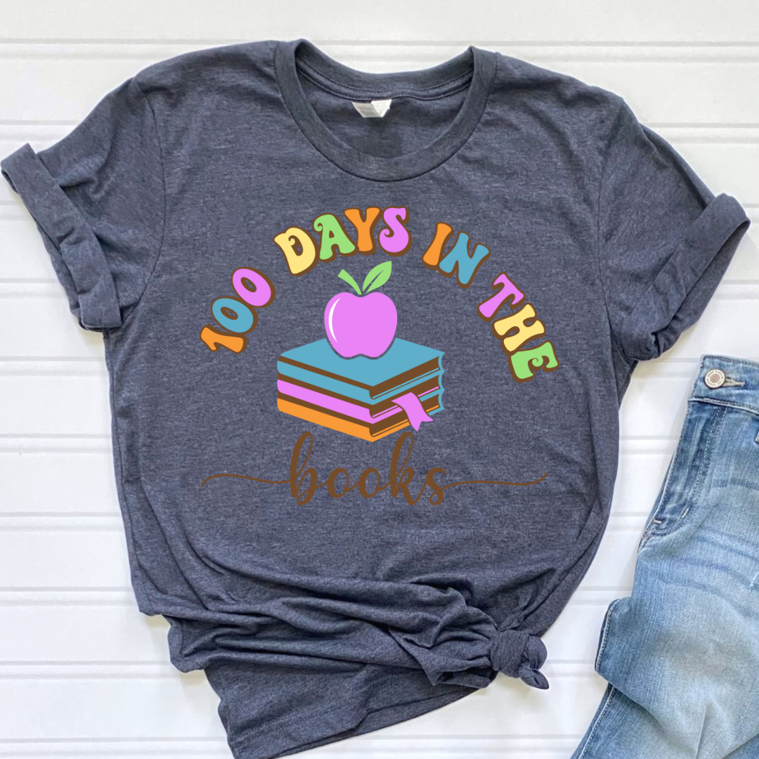 100 Days in the Books DTF Print – Crawford Country Store