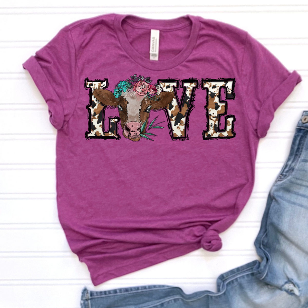 Love Cow DTF Print – Crawford Country Store