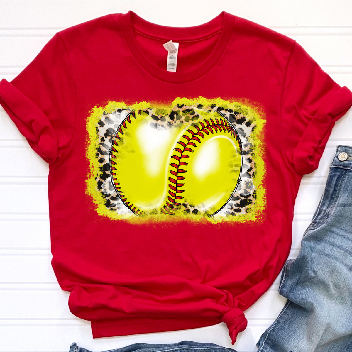 Softball Cheetah Print DTF Print – Crawford Country Store