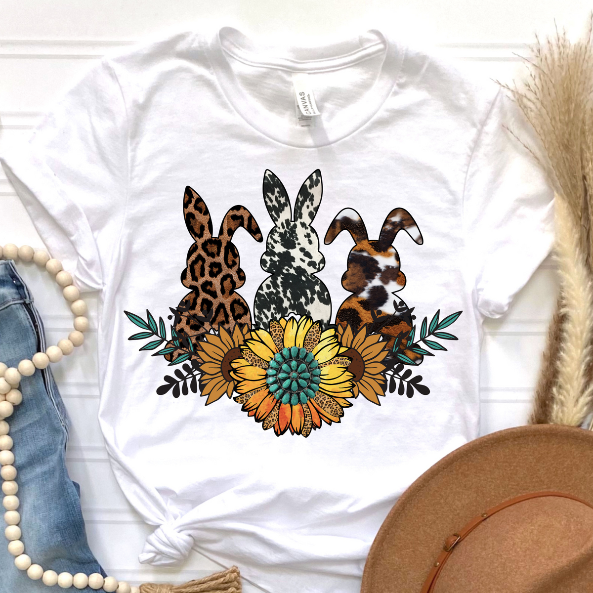 Animal Print Bunnies DTF Print – Crawford Country Store