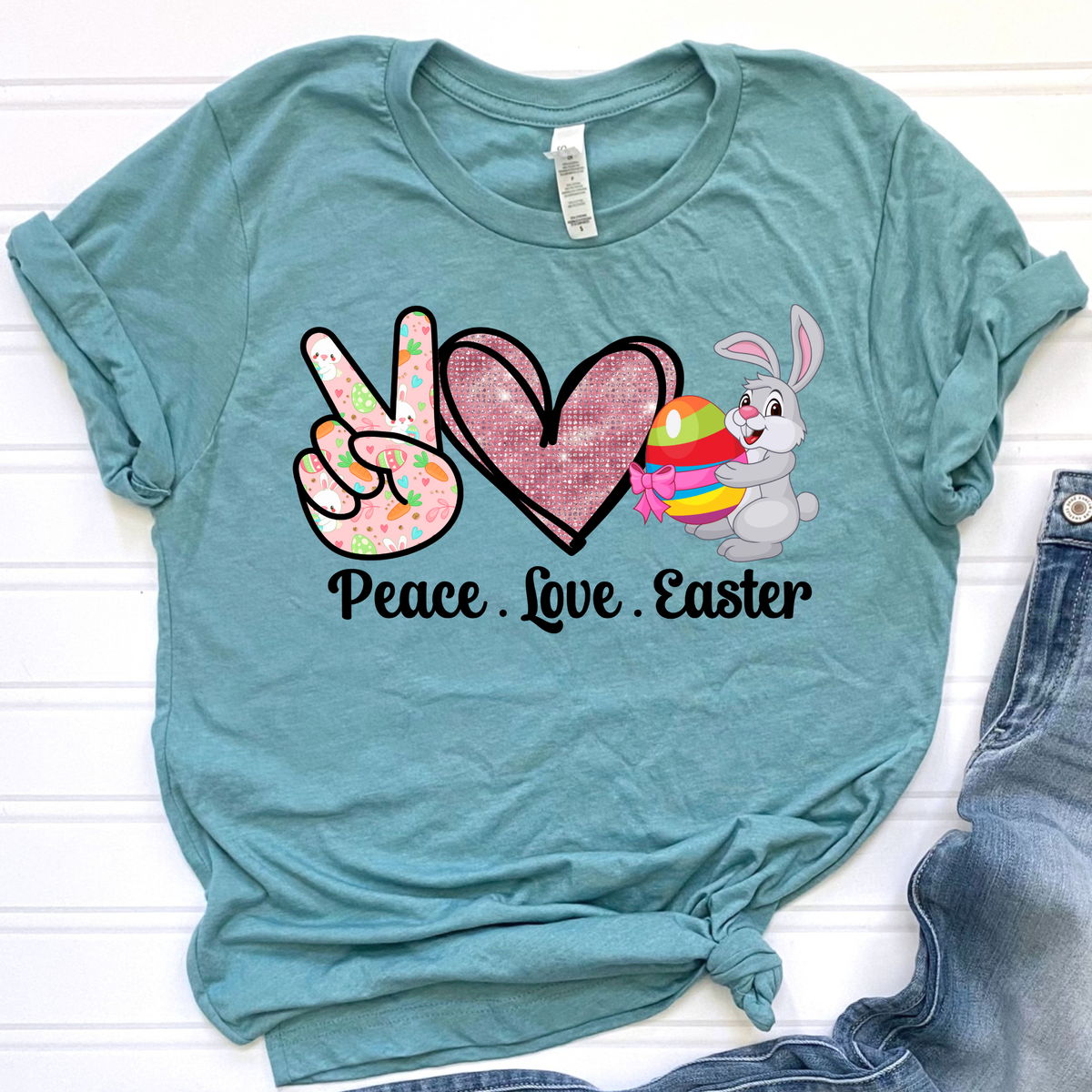 Peace.Love.Easter DTF Print – Crawford Country Store