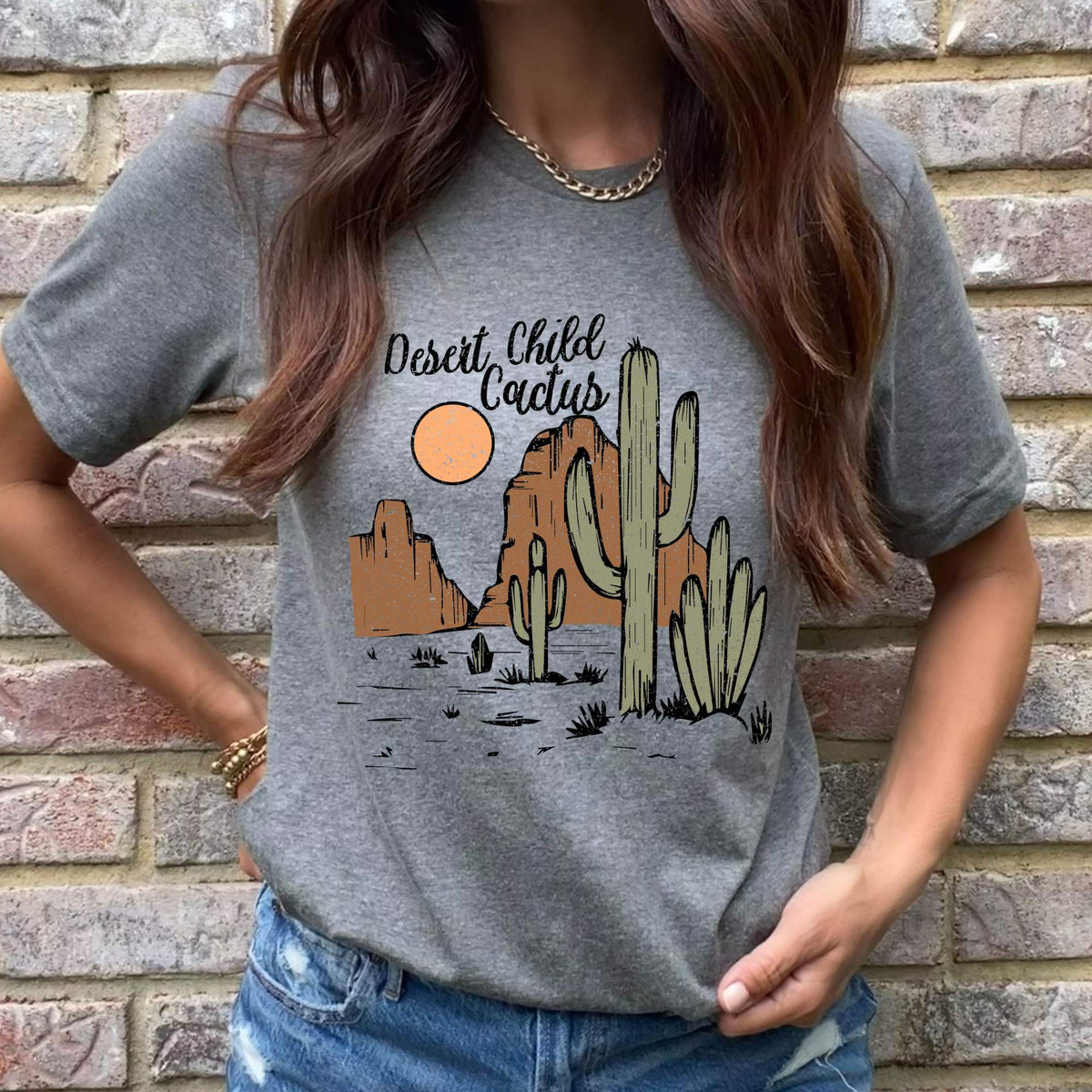 Desert Child Cactus DTF Print – Crawford Country Store